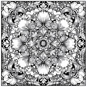 Amazing Pattern Printable Coloring Pages | PNG Format | Instant ...