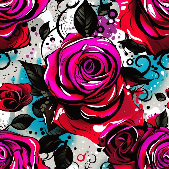 Graffiti Rose Designs