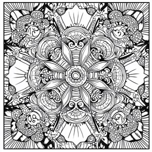 Amazing Pattern Printable Coloring Pages | PNG Format | Instant ...