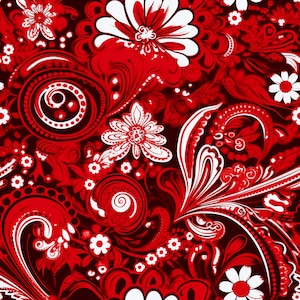 Red Floral Graffiti Seamless Pattern: PNG Digital Paper (4 Designs) - Etsy