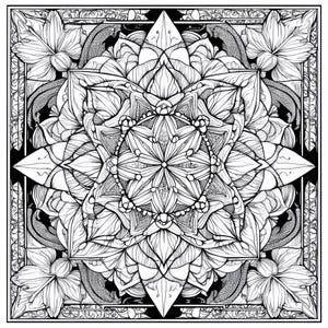 Amazing Pattern Printable Coloring Pages | PNG Format | Instant ...