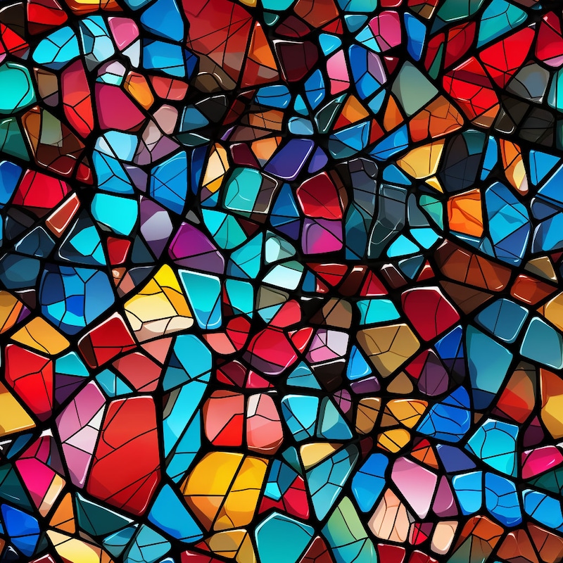 Stained Glass Fabric - Etsy