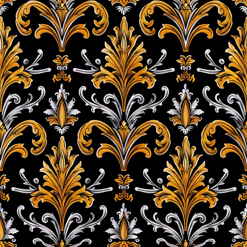 PNG Seamless Patterns New Orleans Digital Paper 5 Designs Colorful Tile ...