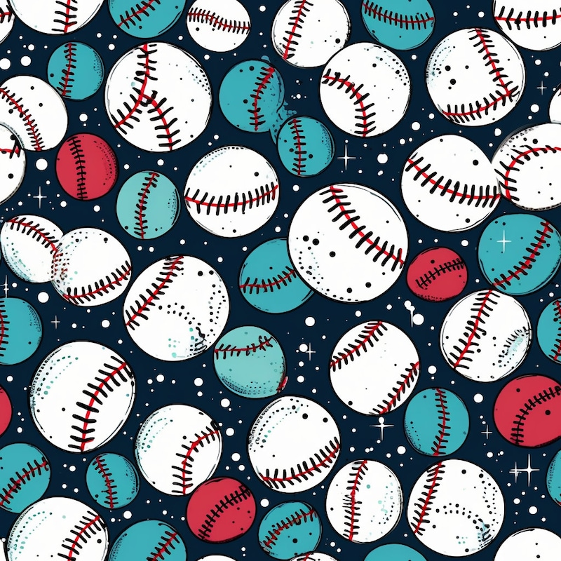 Baseball Pattern - Etsy
