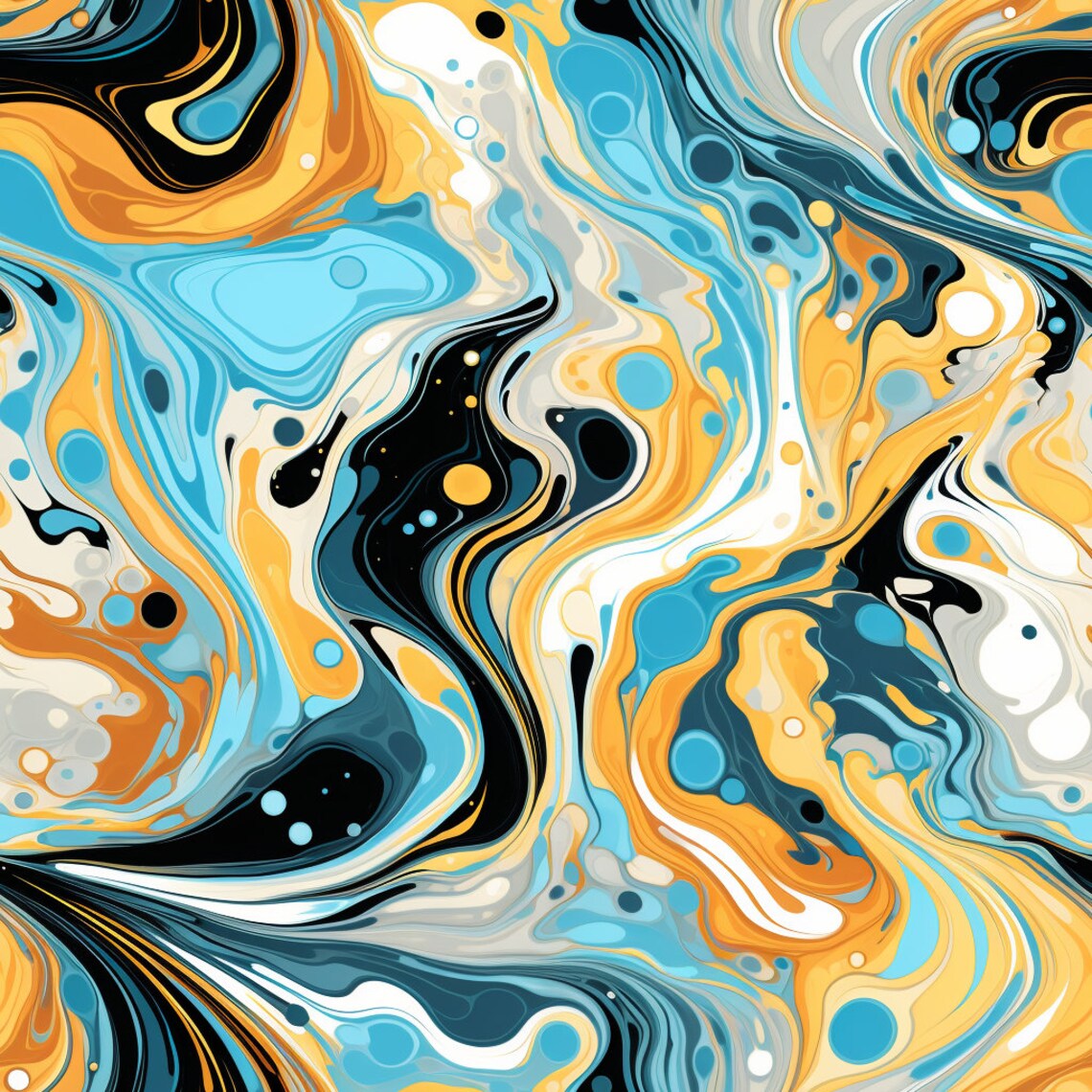 Marble Graffiti PNG Seamless Pattern: Colorful Digital Paper (5 Designs ...