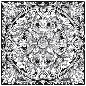 Amazing Pattern Printable Coloring Pages | PNG Format | Instant ...