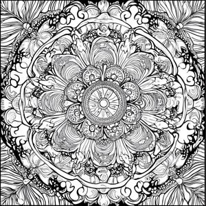 Amazing Pattern Printable Coloring Pages | PNG Format | Instant ...
