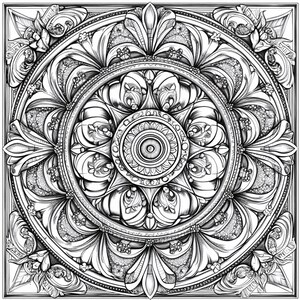 Amazing Pattern Printable Coloring Pages | PNG Format | Instant ...