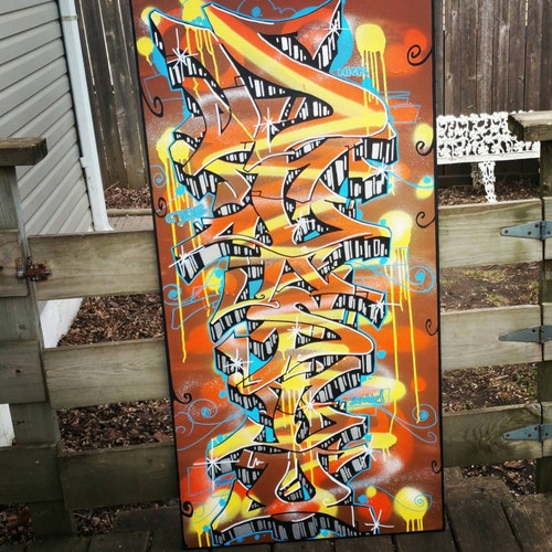 Custom Graffiti Spray Paint Can Name Letters Personalized - Etsy