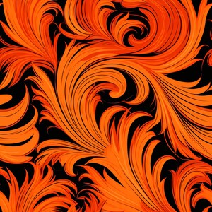PNG Seamless Patterns Orange Colorful Graffiti Digital Paper 4 Designs ...