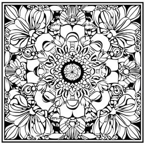 Amazing Pattern Printable Coloring Pages | PNG Format | Instant ...
