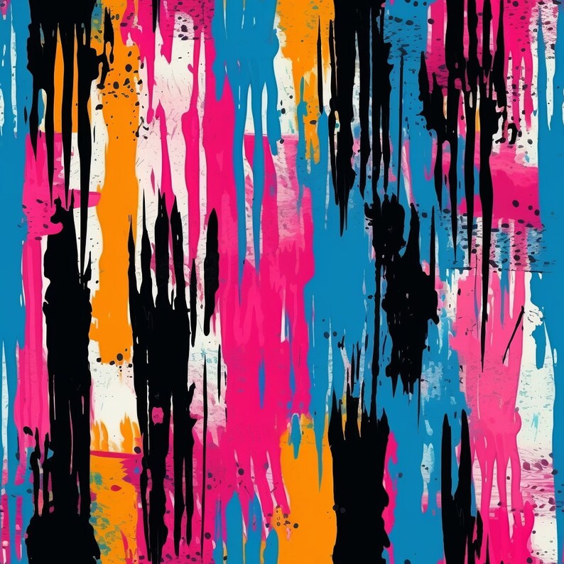 PNG Seamless Patterns Vertical Stripes Graffiti Digital Paper 5 Designs ...