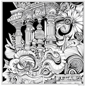 Amazing Pattern Printable Coloring Pages PNG Format Instant Download 5 ...