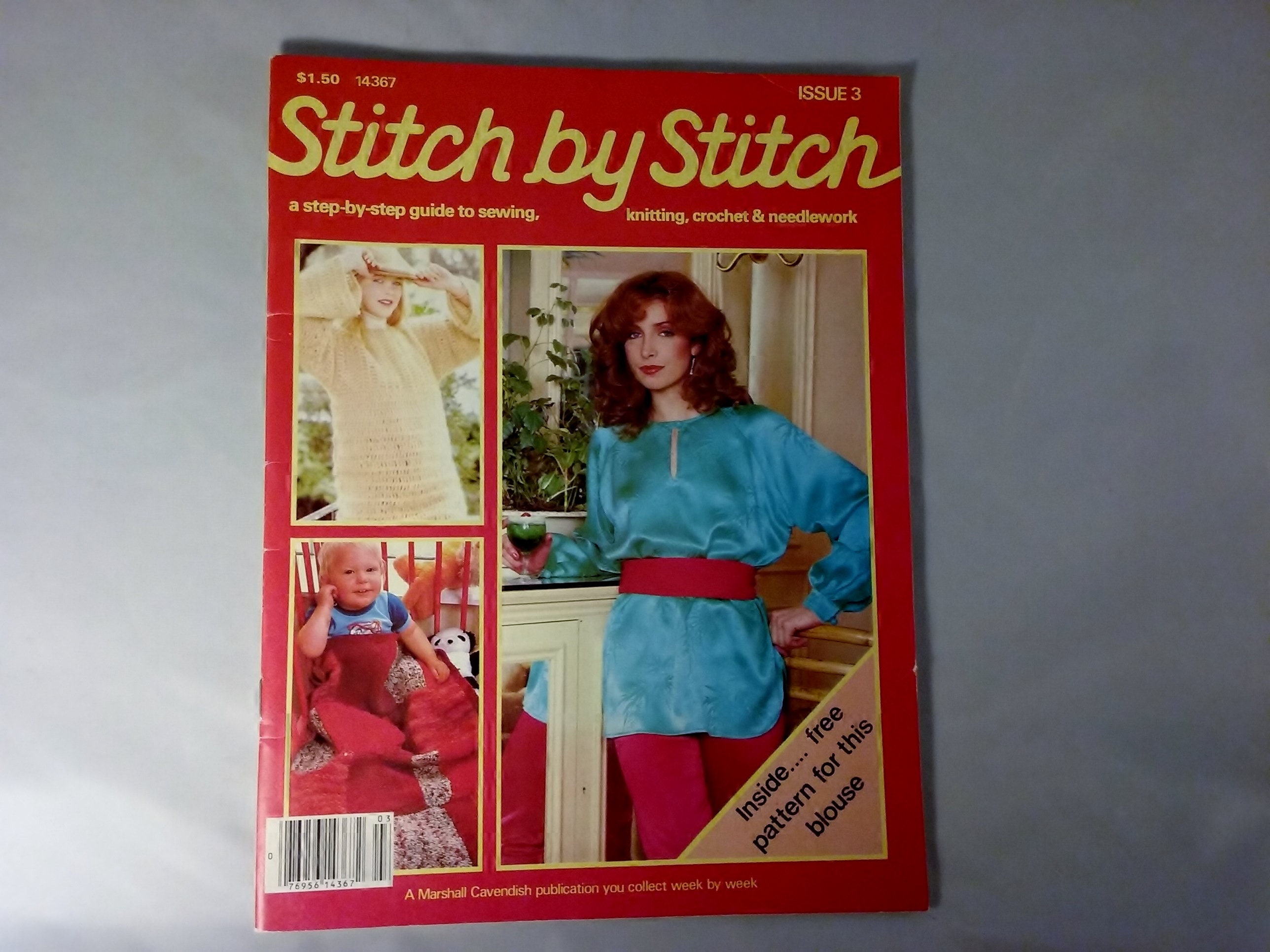 Stitch by Stitch Vol 1 Issue 3 1982 Sewing Knitting Crochet - Etsy