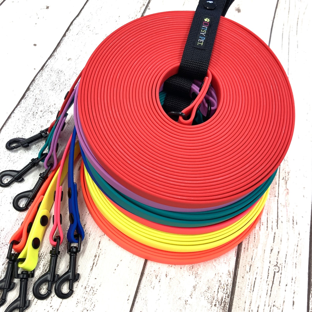 Waterproof Long Line Training Dog Lead | 13mm Wide | Made in the UK ...