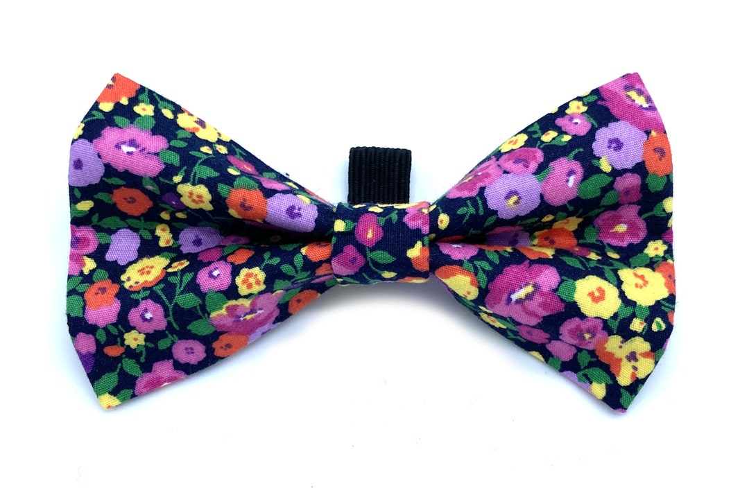 Ditsy Floral Slide on Bow Tie Dickie Bow for Dog Collars Uk - Etsy