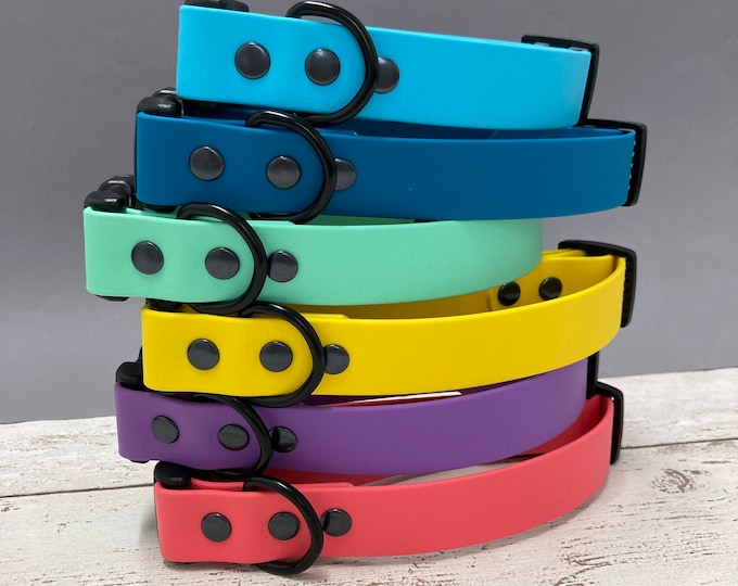 Happy Dog Collar 1 Aqua Dog Collar - Etsy