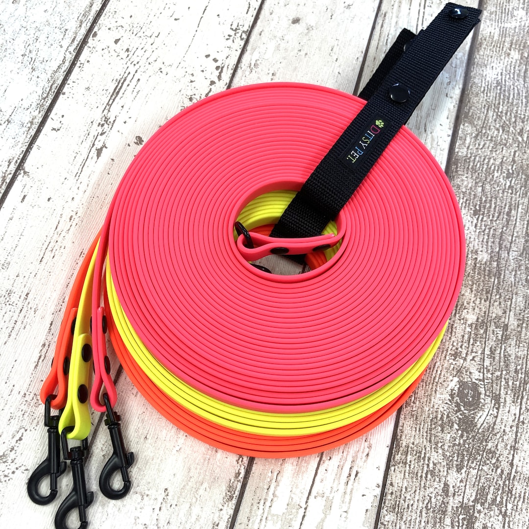 Waterproof Long Line Training Dog Lead | 20mm Wide | Made in the UK - Etsy