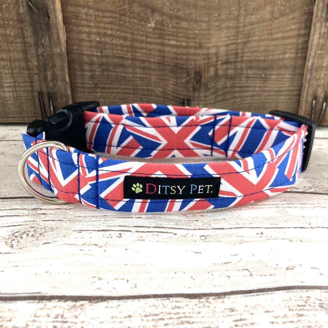 Union Jack Handmade Dog Collar | Made in the UK - Etsy