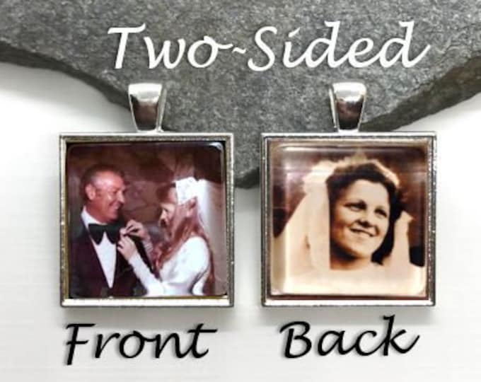 TWO-SIDED Photo Pin, 25mm Boutonniere Pin, Silver or Gold Photo Lapel ...