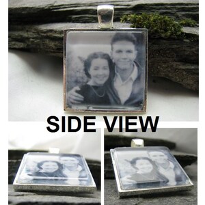 TWO-SIDED Photo Pin 25mm Boutonniere Pin Silver or Gold - Etsy