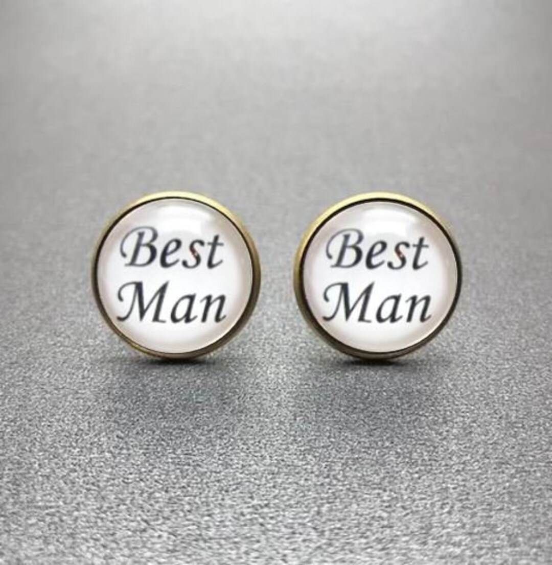 Best Man Cufflinks, Personalized Cufflinks - Etsy