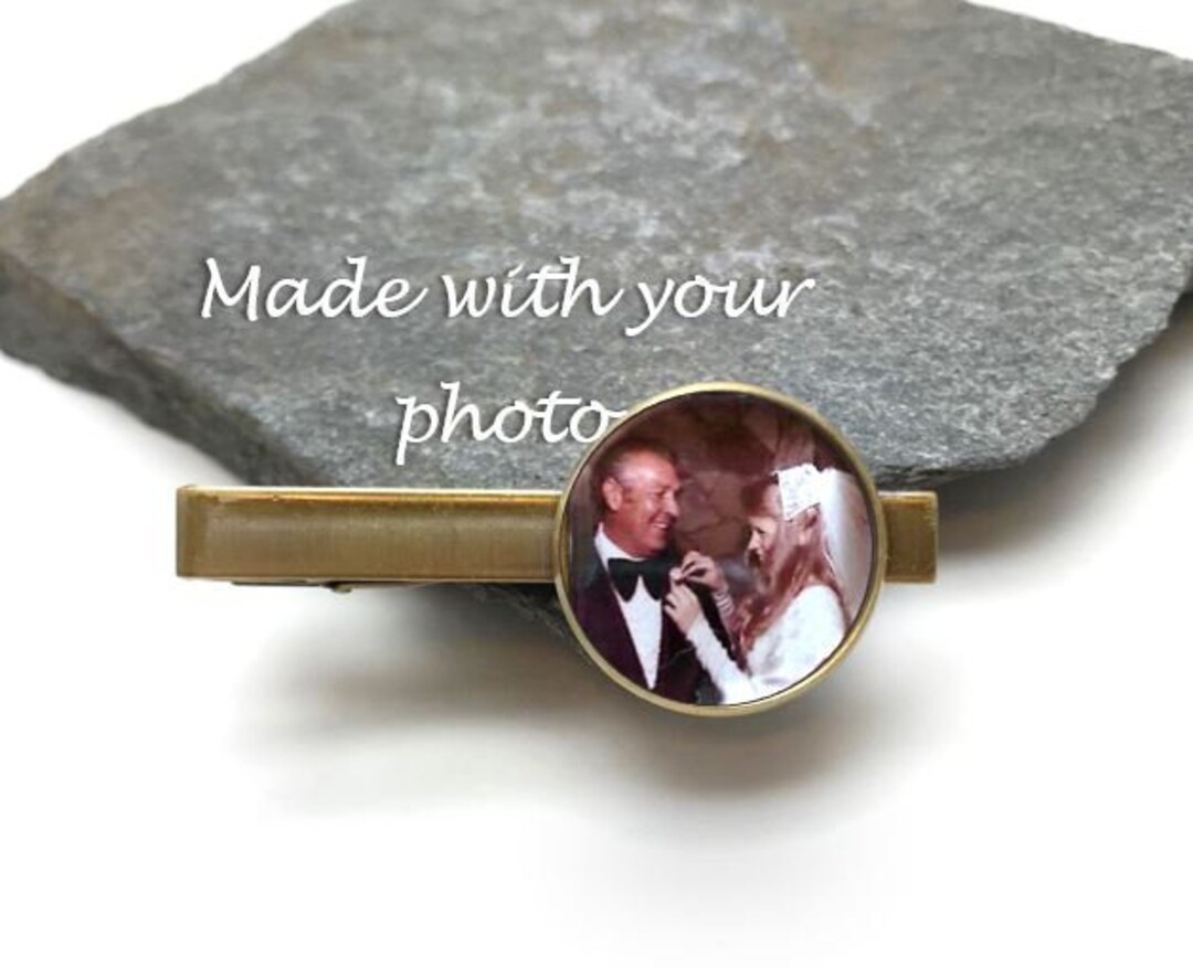 Custom Tie Clip Gold or Silver Tie Clip Personalized Tie Bar - Etsy