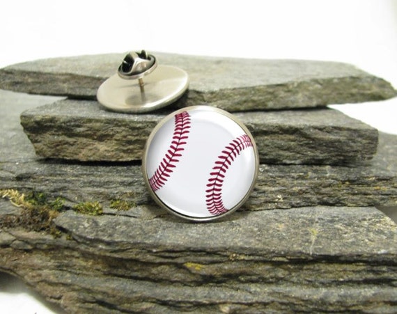 Baseball Pin Gold or Silver Large or Small Baseball Lapel | Etsy
