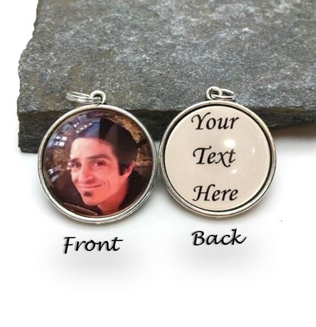 Two-sided Photo Charm, Double Sided Charm, 2 Sided Photo Charms, Custom ...