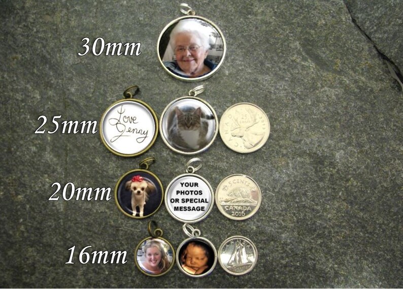 20mm Round Custom Photo Charm Small Charm Personalized - Etsy