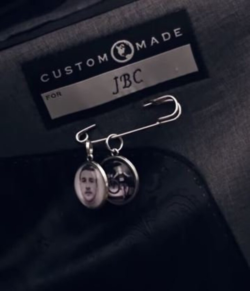 Photo pin boutonniere pin photo Pin Custom Lapel Pin photo | Etsy