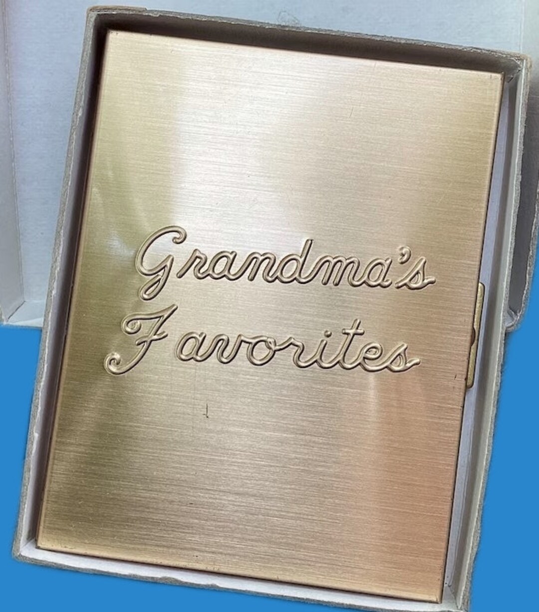 Vintage Grandma's Favorite Purse Size Photo Album Compact Case, Gold ...