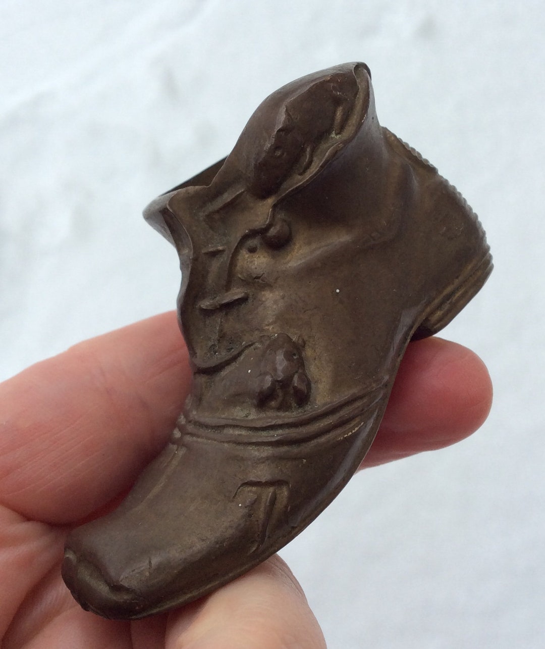 Vintage Mini Brass Shoe Father's Day Gifts Cobblers Miniature Boot ...