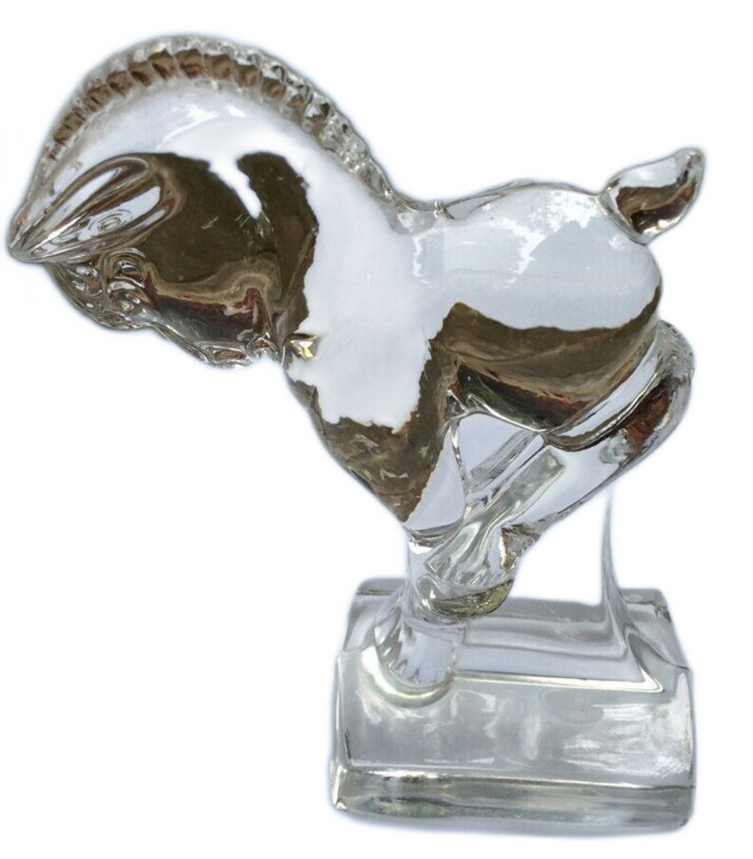Vintage Heisey Glass Bucking Colt Pony Horse Paperweight Figurine ...
