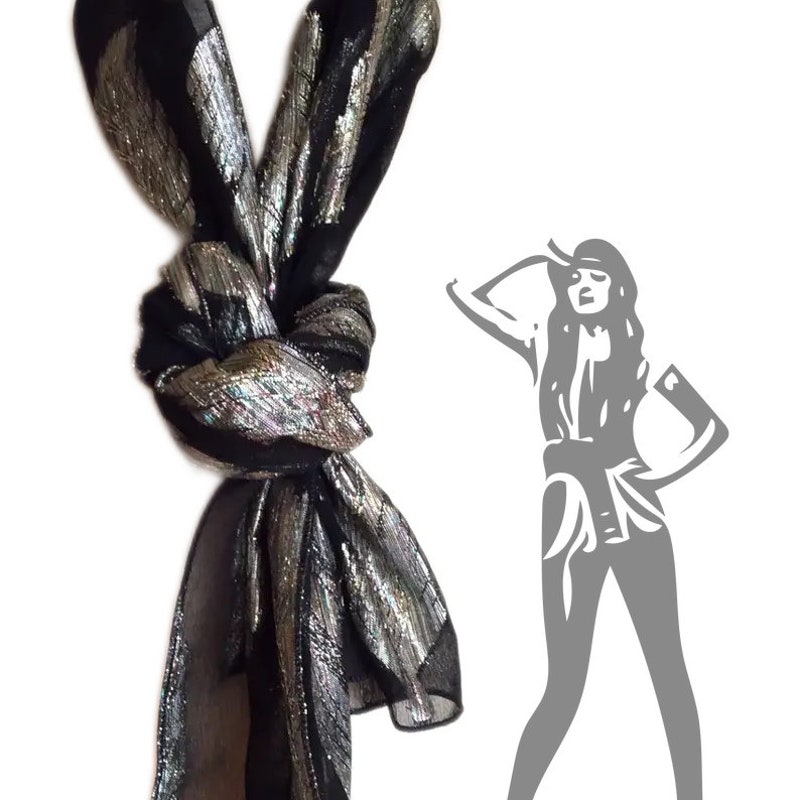 Metallic Scarf - Etsy