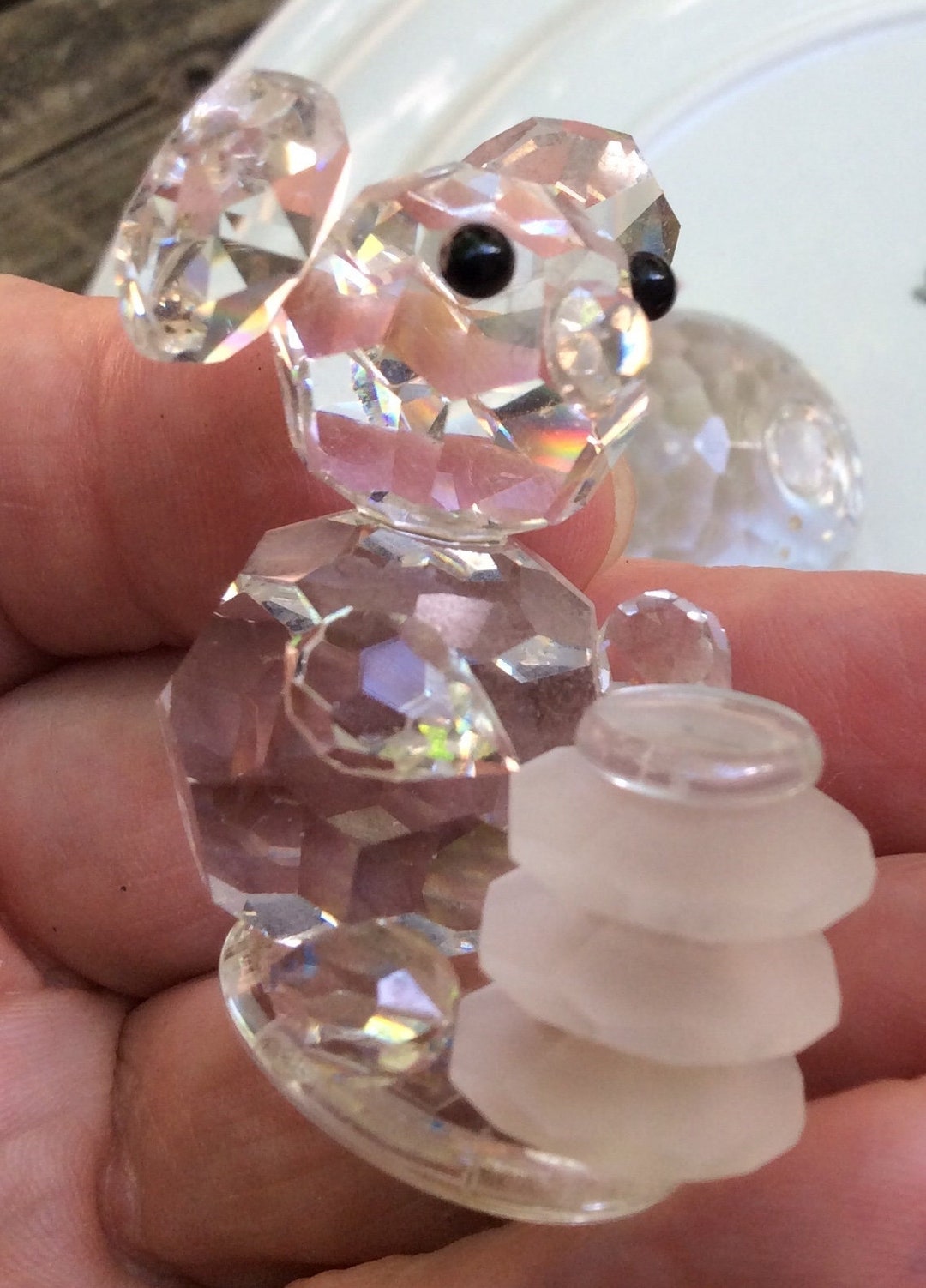 Vintage Miniature Crystal Glass Animal Figurines, Mini Glass Animals ...