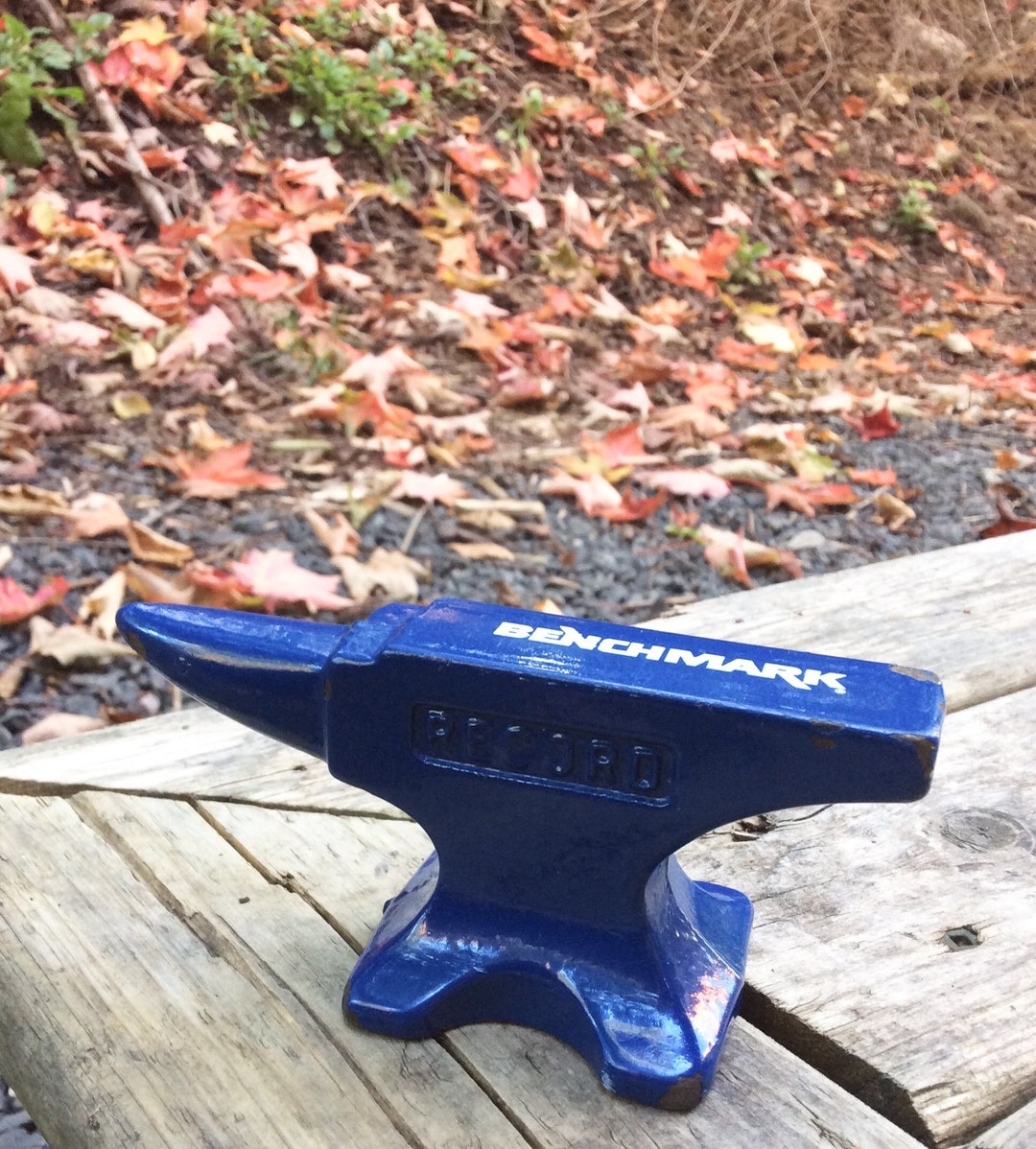 Vintage Sheffield Blue Cast Iron Anvil, Vintage Watchmaker's Anvil ...