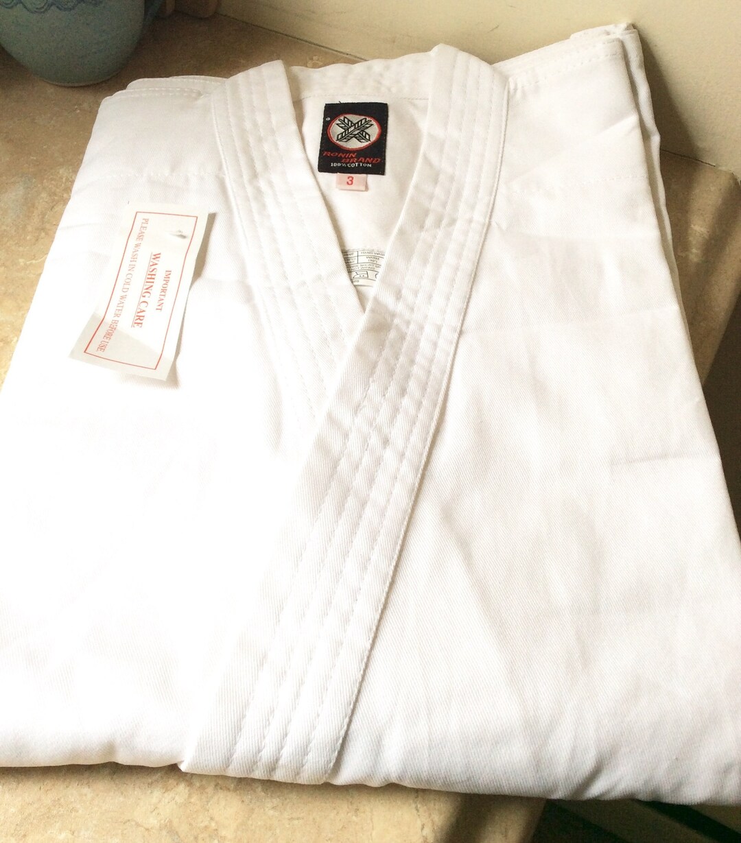 Vintage Karate Supplies Martial Arts Uniform Gi Judo Karate White Uniform White Belt Cotton Gi ...