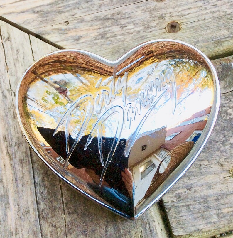 Vintage Dirty Dancing Silver Heart Jewelry Box Valentine Gifts Trinket ...