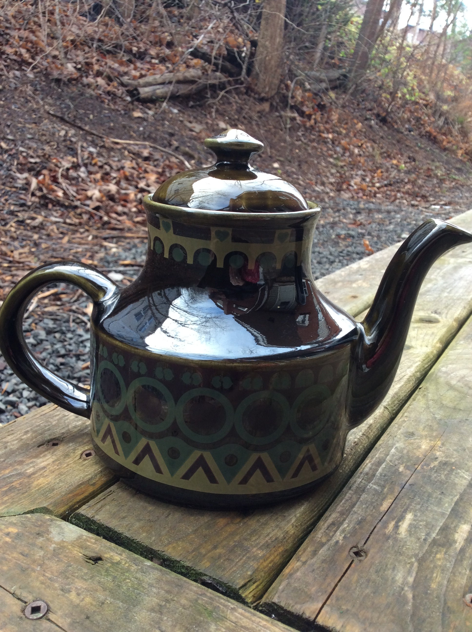 Vintage retro geometric teapot Drinkware Tea Cups & Sets etna.com.pe