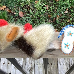 Vintage Indigenous Beaded Suede Fur Mittens First Nations Inuit ...