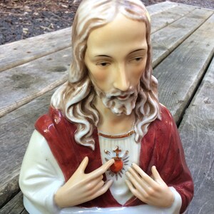 Vintage Religious Jesus Figural Lamp Figurine, Easter Christmas ...