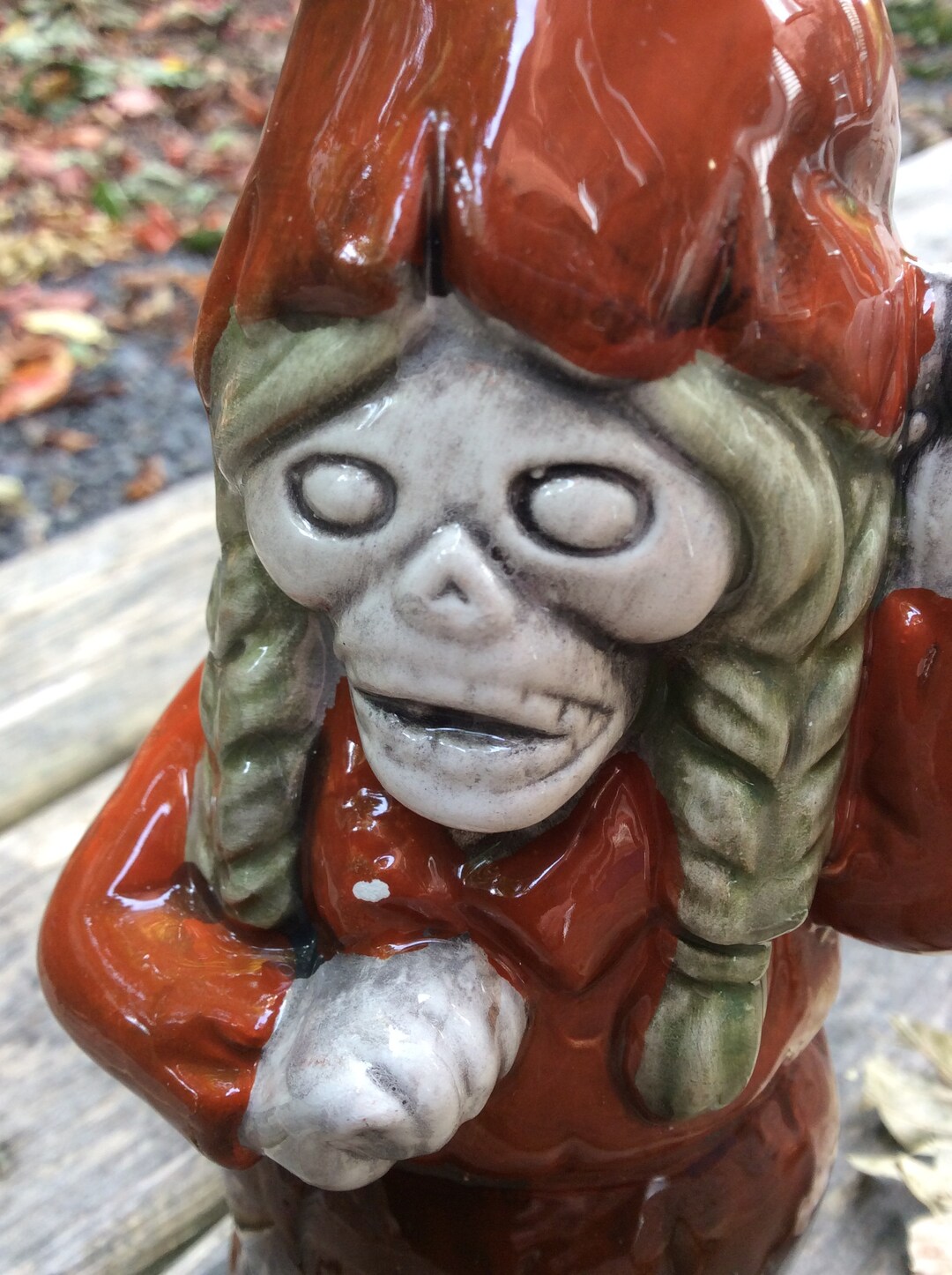 Gnome Pointed Hat Elf Forest Creature, Vintage Rare Skeleton Alien ...