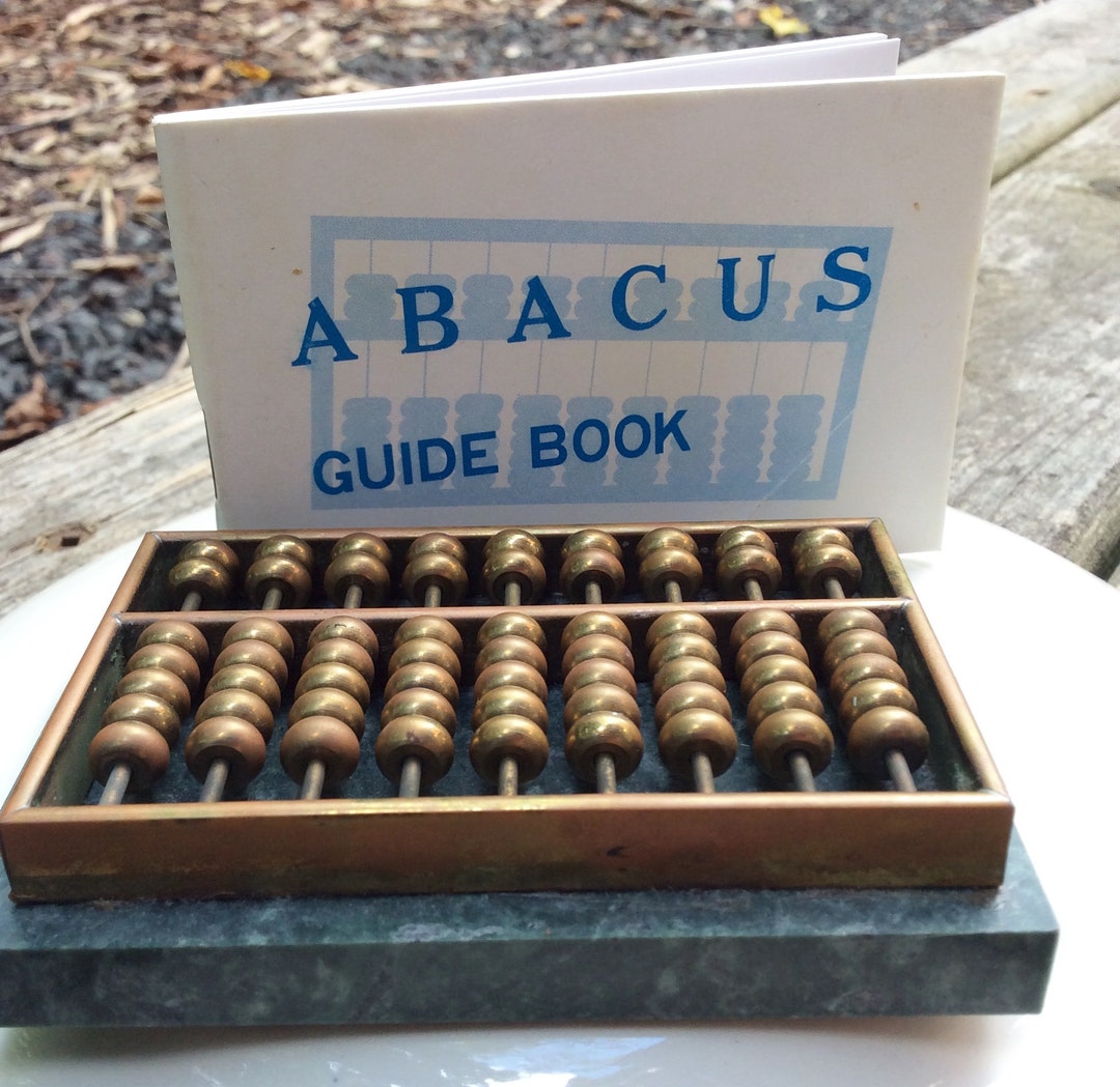 Vintage Abacus Vintage Brass and Marble Mini Abacus Travel - Etsy
