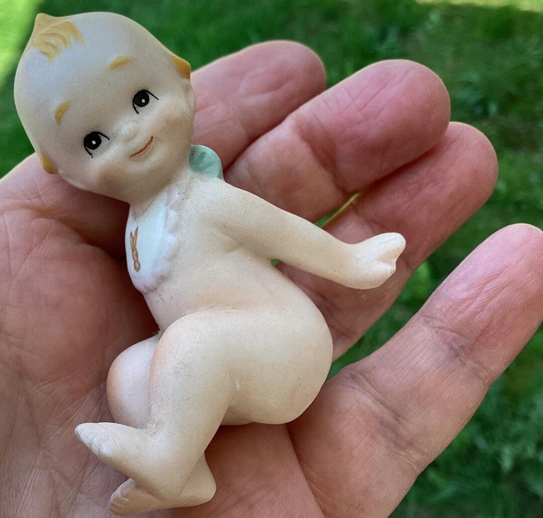 Vintage Miniature Lefton Kewpie Style Baby Doll Whimsical Decor ...