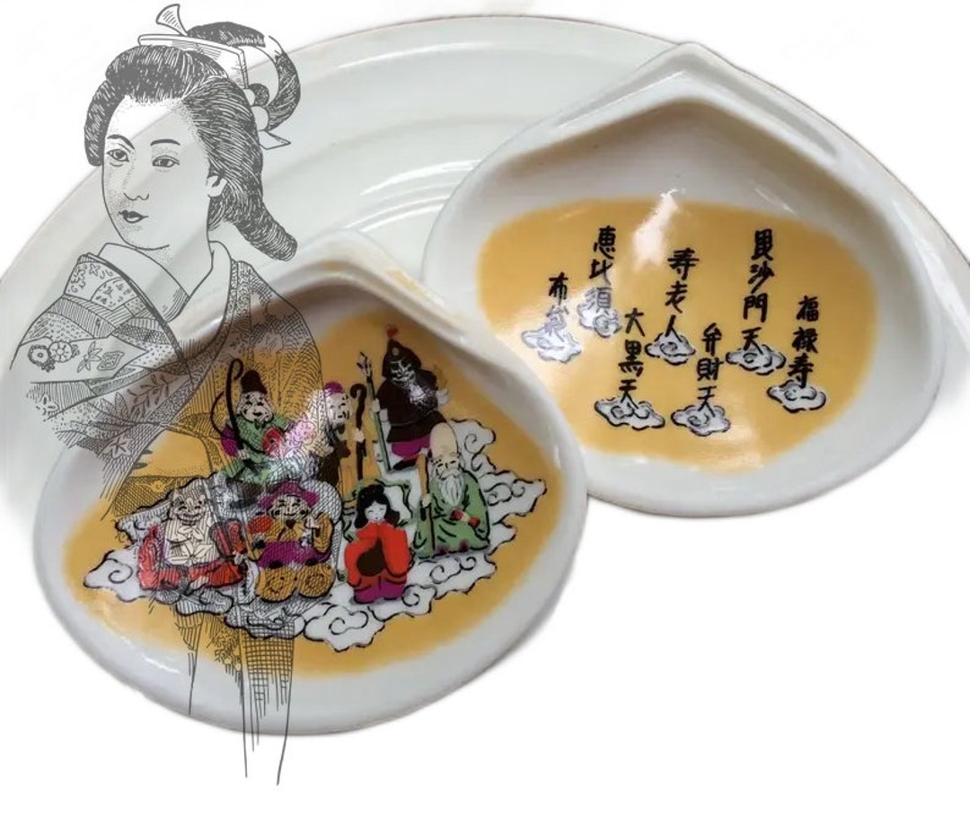 Vintage Japanese Hand Painted Kai Awase Shell Art Asian Matching Shell ...