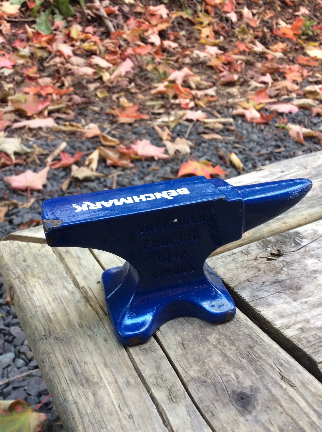 Vintage Sheffield Blue Cast Iron Anvil Mini Watchmaker's Anvil ...