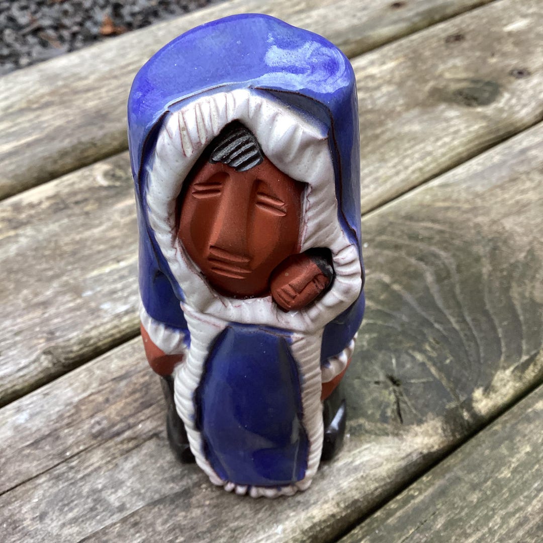 Vintage Artisan Keena Lorraine Beljaars Mohawk Pottery Figurine North ...