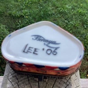 Vintage Porcelain Hinged Trinket Cases Pill Boxes Organizers Lidded ...