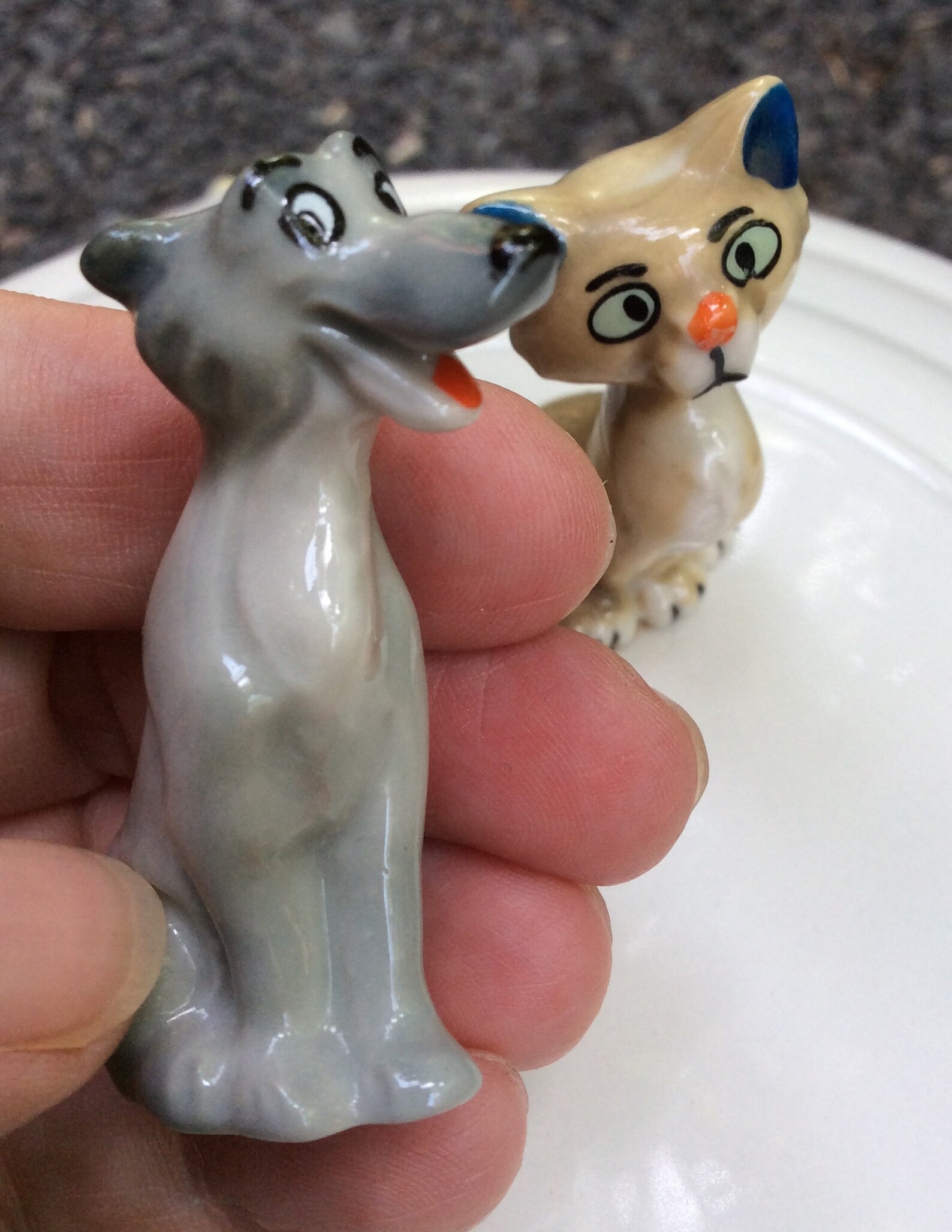 Vintage Wade Whimsies Pet Dog Cat Figurine Movies Animated Wades Lion ...